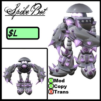 Second Life Marketplace - Spike Bot Avatar 90% off!